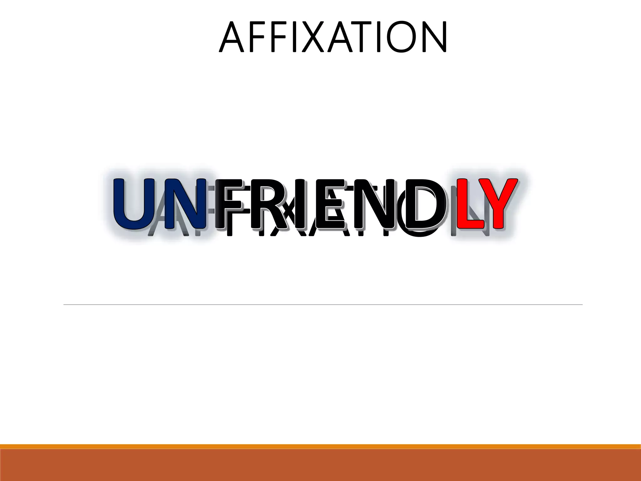 Affixation, compounding, multi - word verbs | PPTX