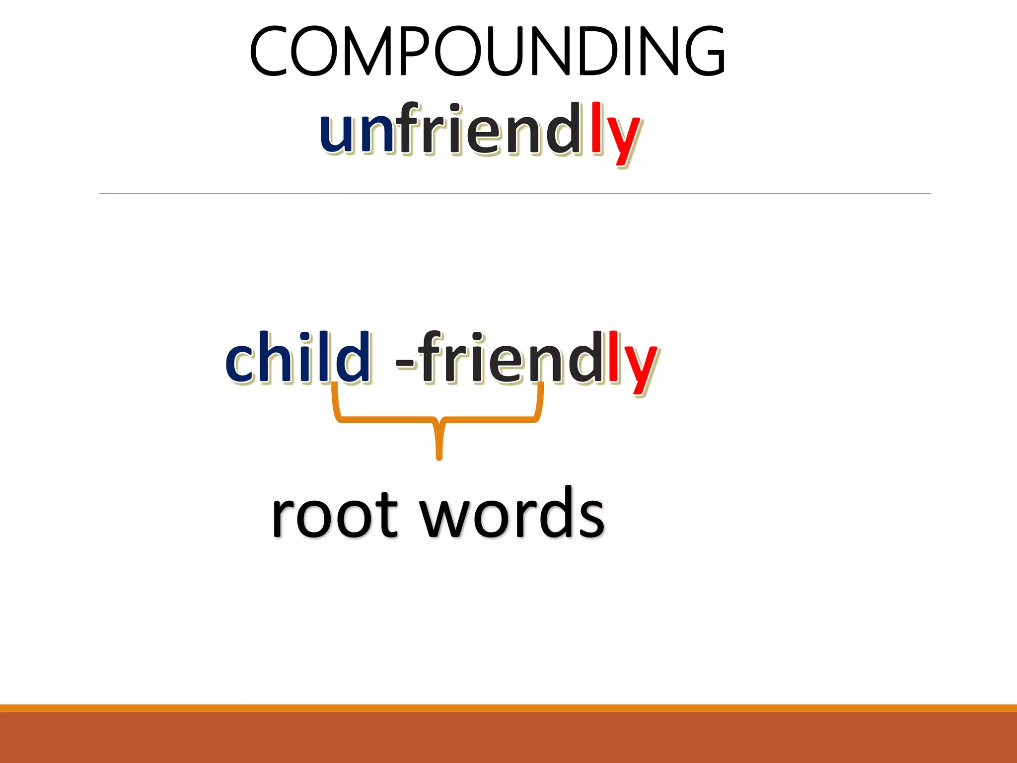 Affixation, compounding, multi - word verbs | PPTX