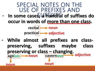 Affixation, compounding, multi - word verbs | PPTX