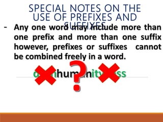 Affixation, compounding, multi - word verbs | PPTX