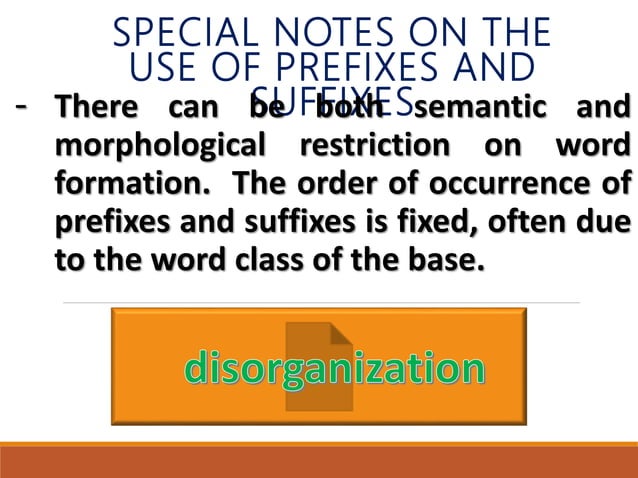 Affixation, compounding, multi - word verbs | PPTX