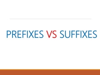 Affixation, compounding, multi - word verbs | PPTX