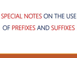 Affixation, compounding, multi - word verbs | PPTX