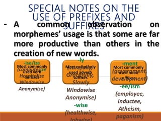 Affixation, compounding, multi - word verbs | PPTX
