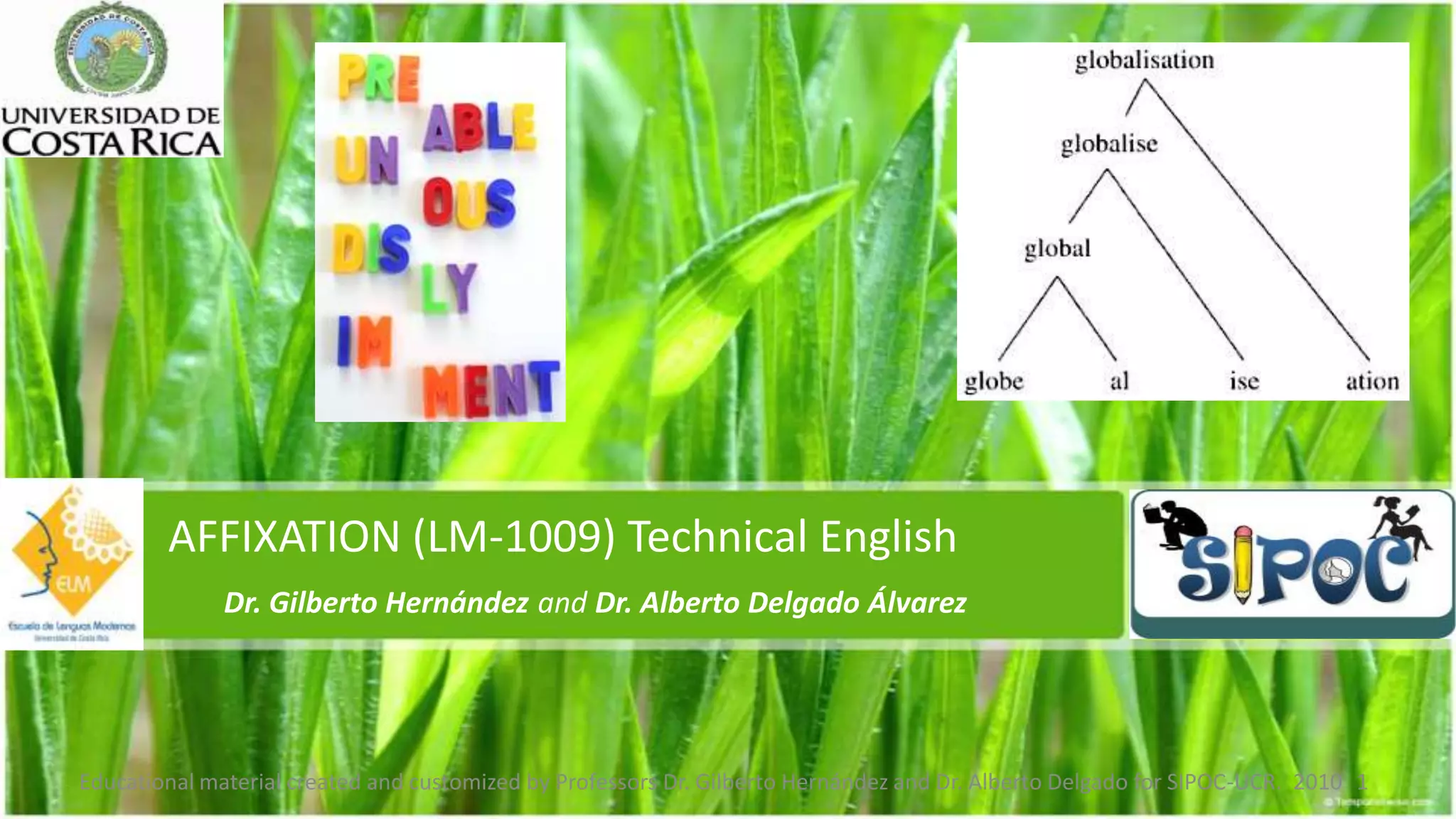 Affixation (lm 1009) Technical English | PPTX