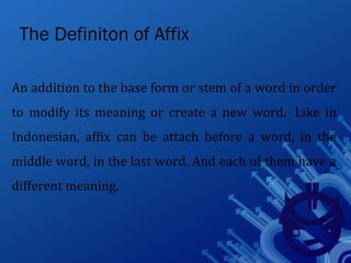 Affix erlangga fauza 11311087 | PPT