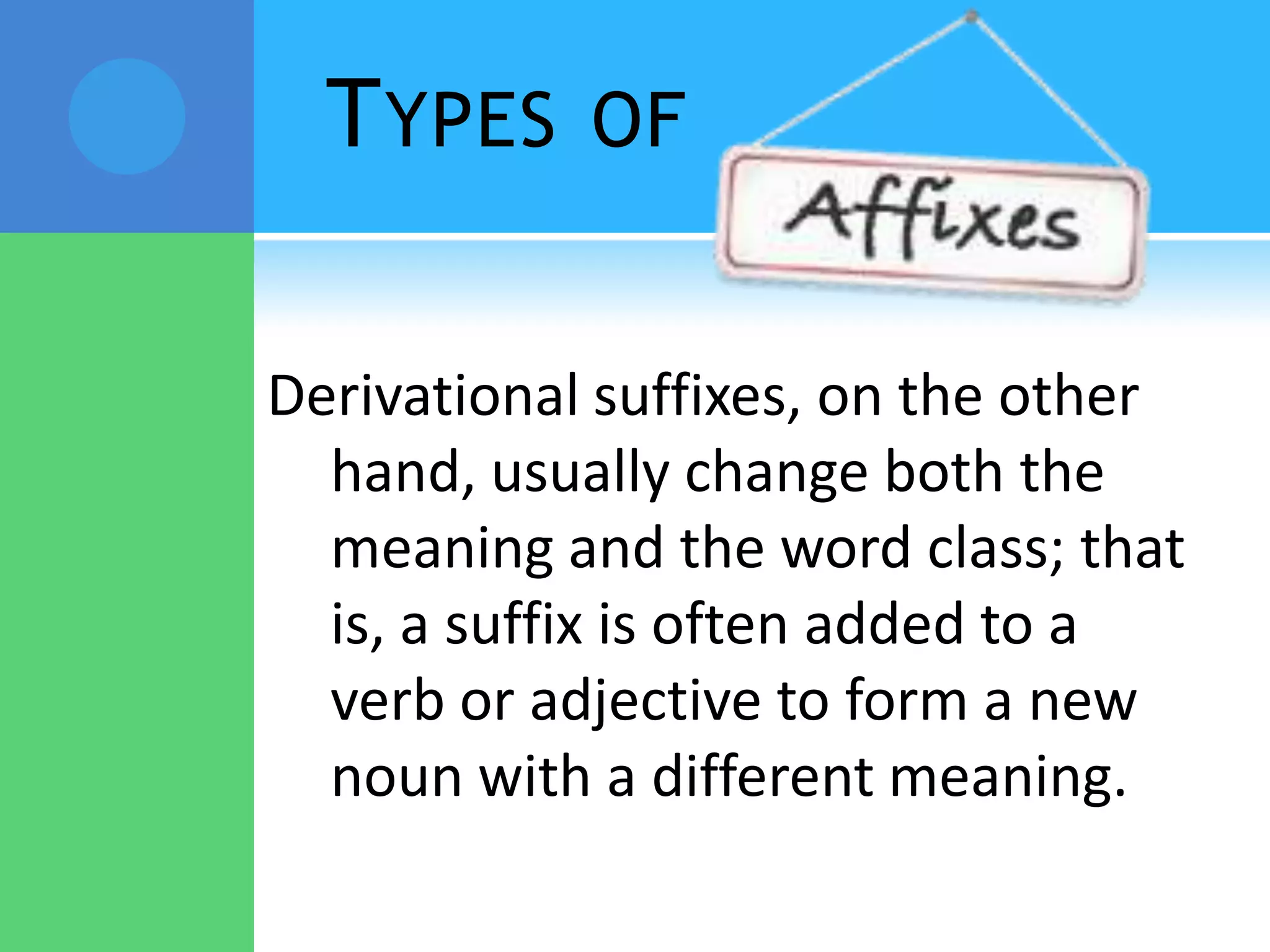Affixes | PPTX