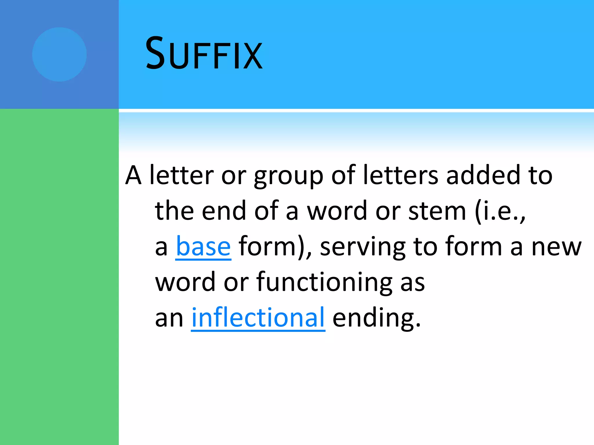 Affixes | PPTX
