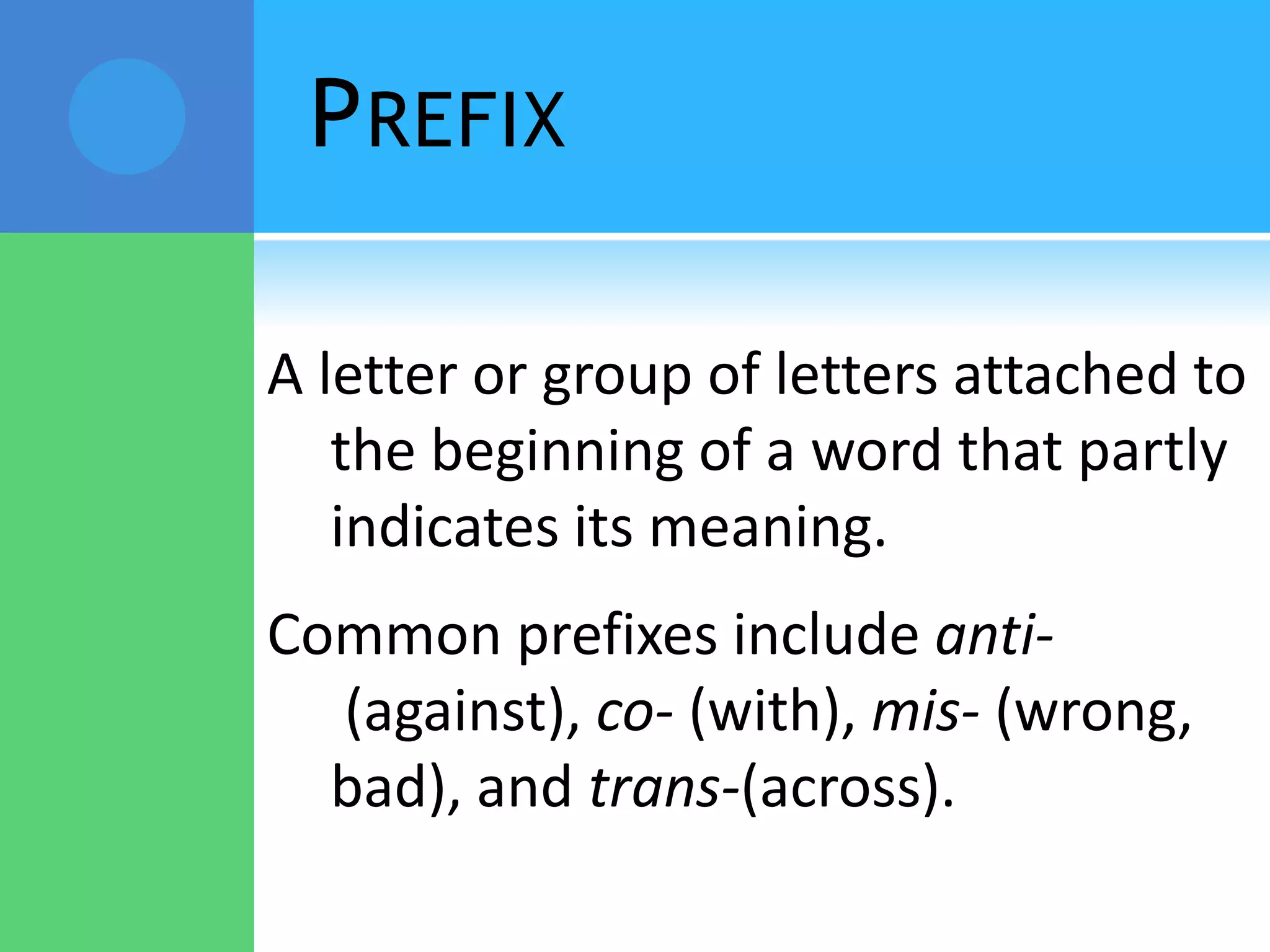 Affixes | PPTX