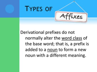 Affixes | PPTX