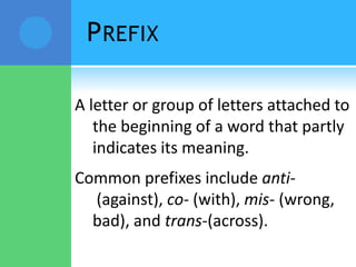 Affixes | PPT