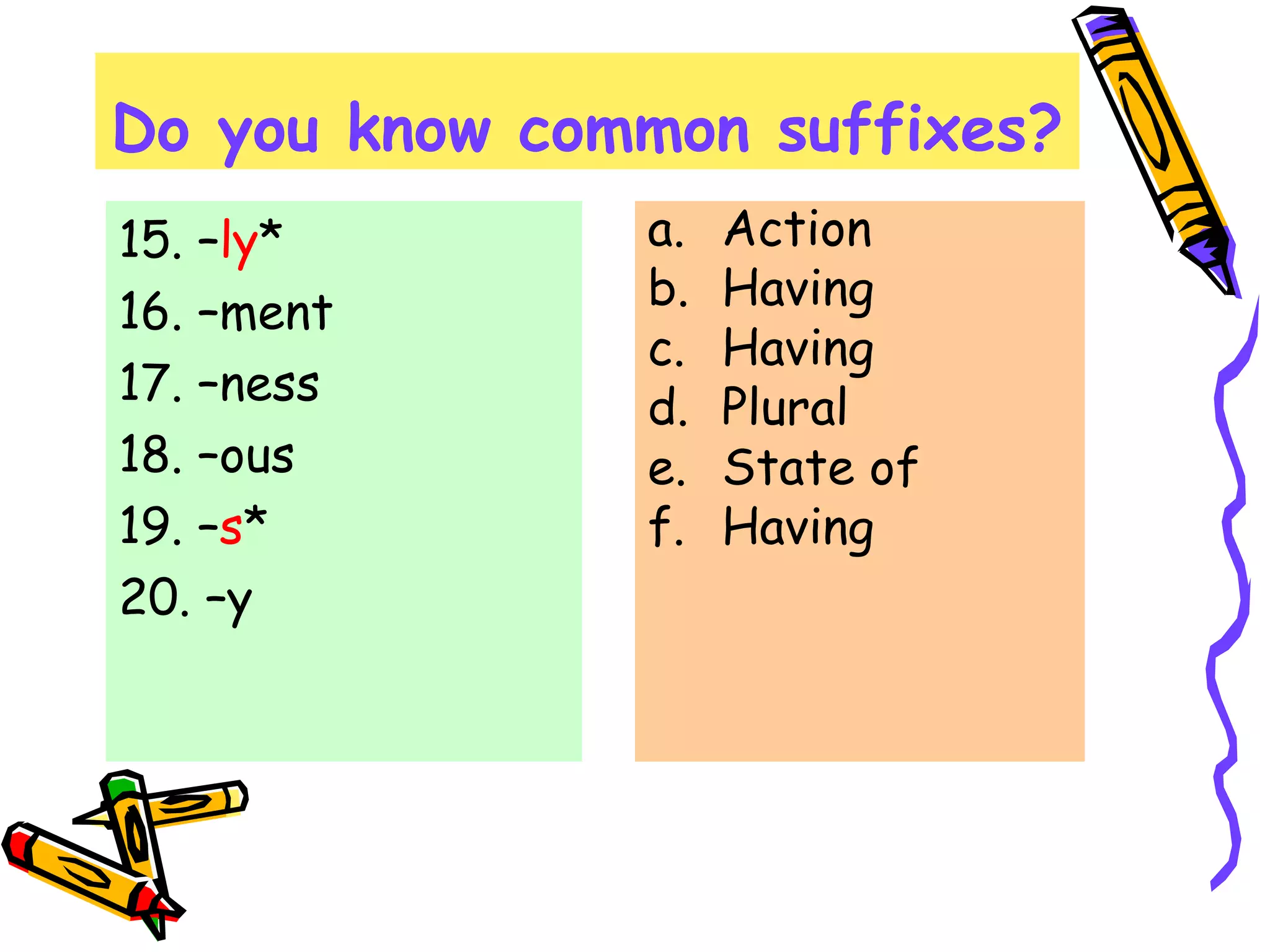 Affixes | PPT