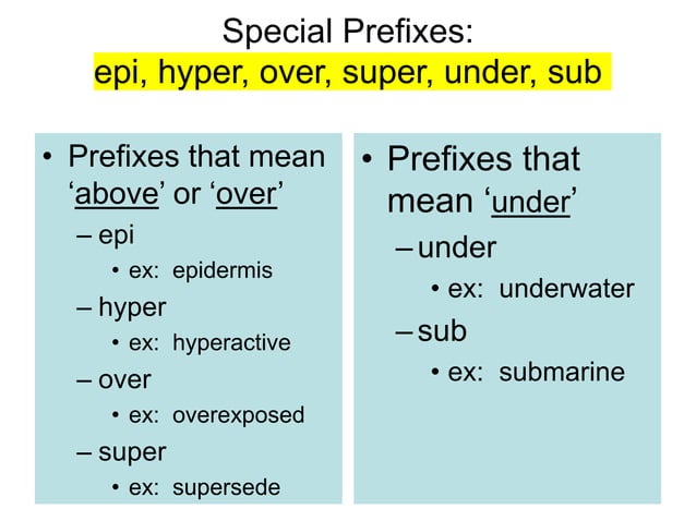 how to create prefixes and suffixes in English | PPT