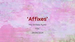 ‘Affixes presentation, concepts and examples | PPTX