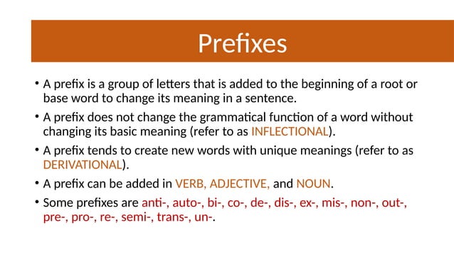 Presentationfile_Affixes in English Word | PPT