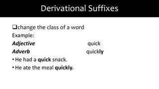 Affixes (prefixes and suffixes) | PPTX