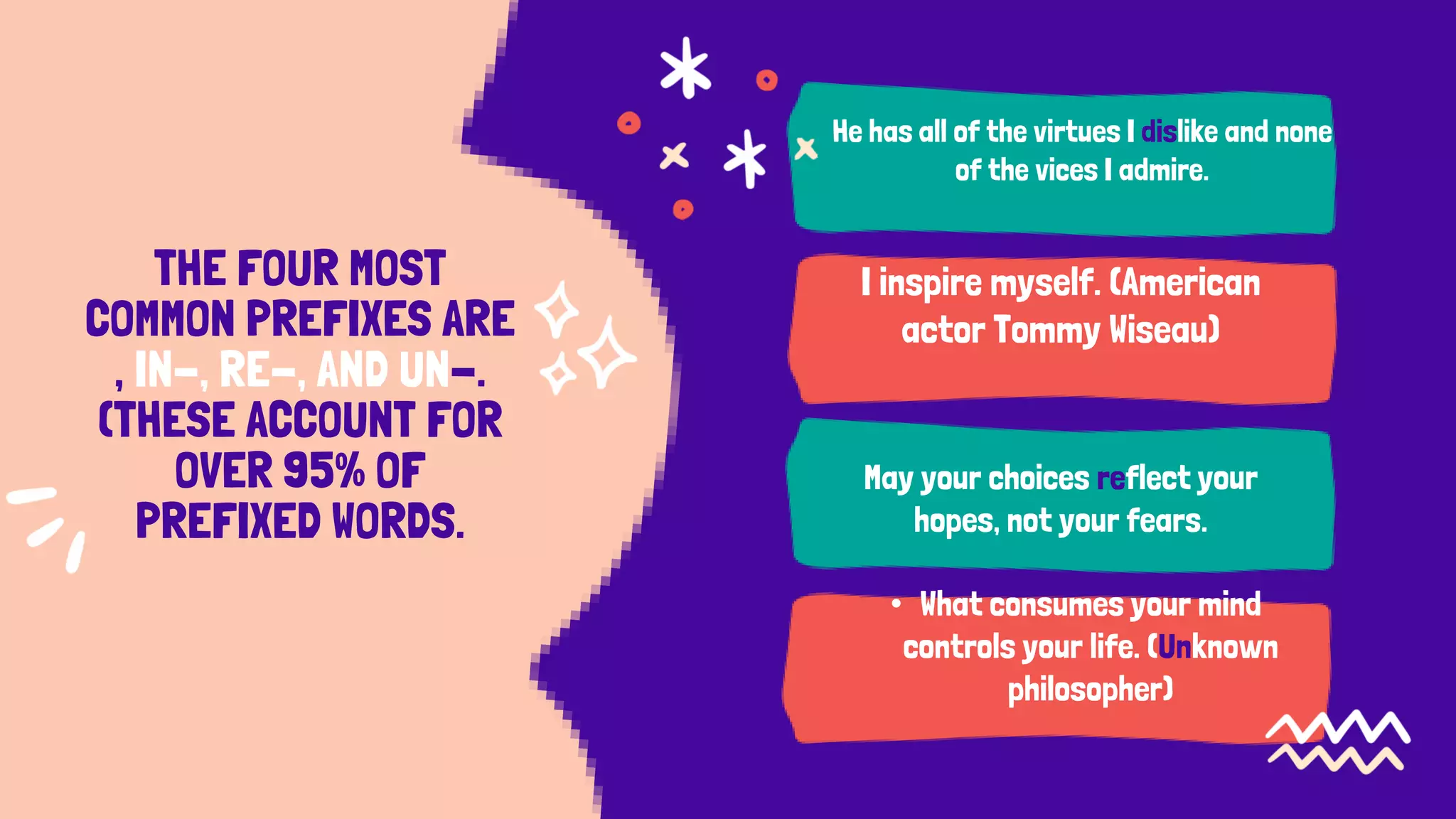 Affixes, suffixes and prefixes1 | PPTX