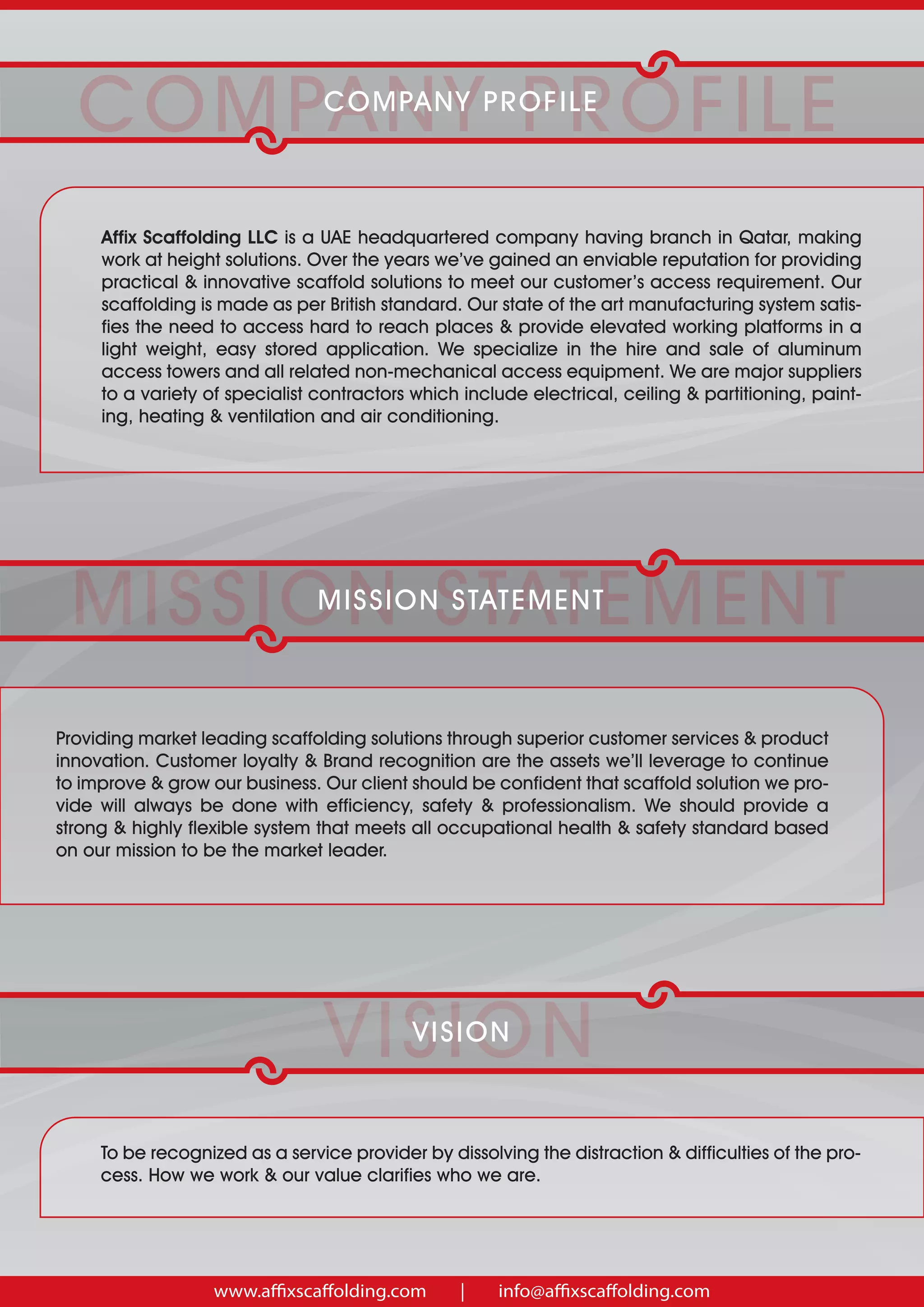 Affix scaffolding catalogue | PDF