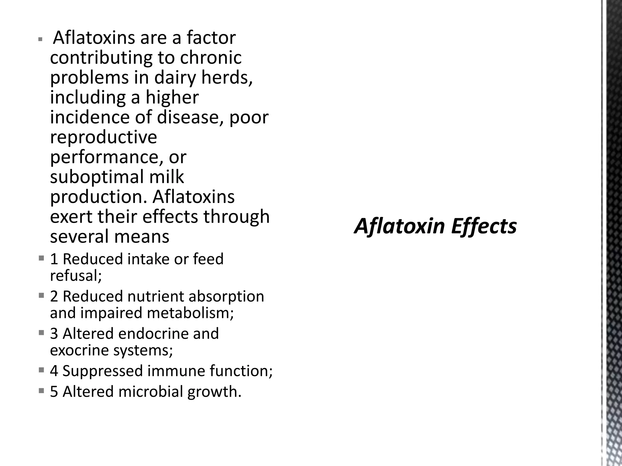 Aflatoxicosis in farm animals | PPTX
