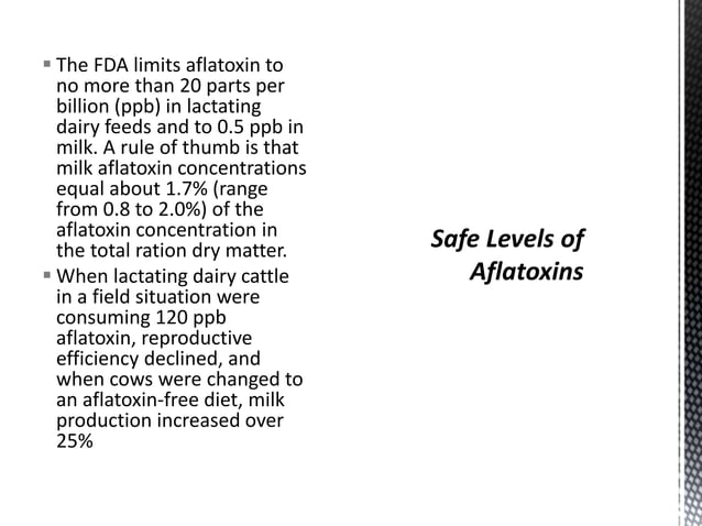 Aflatoxicosis in farm animals | PPTX