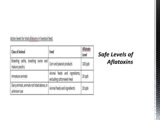 Aflatoxicosis in farm animals | PPTX