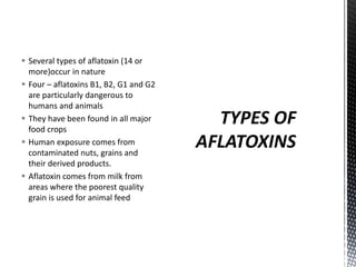 Aflatoxicosis in farm animals | PPTX