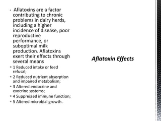 Aflatoxicosis in farm animals | PPTX