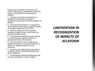 Aflatoxicosis in farm animals | PPTX