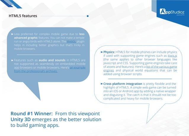 POV | Unity vs HTML5 | Affle Enterprise | PPT