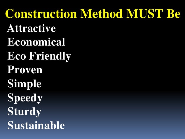 Affordabble construction method. | PPTX | Construction Industry ...
