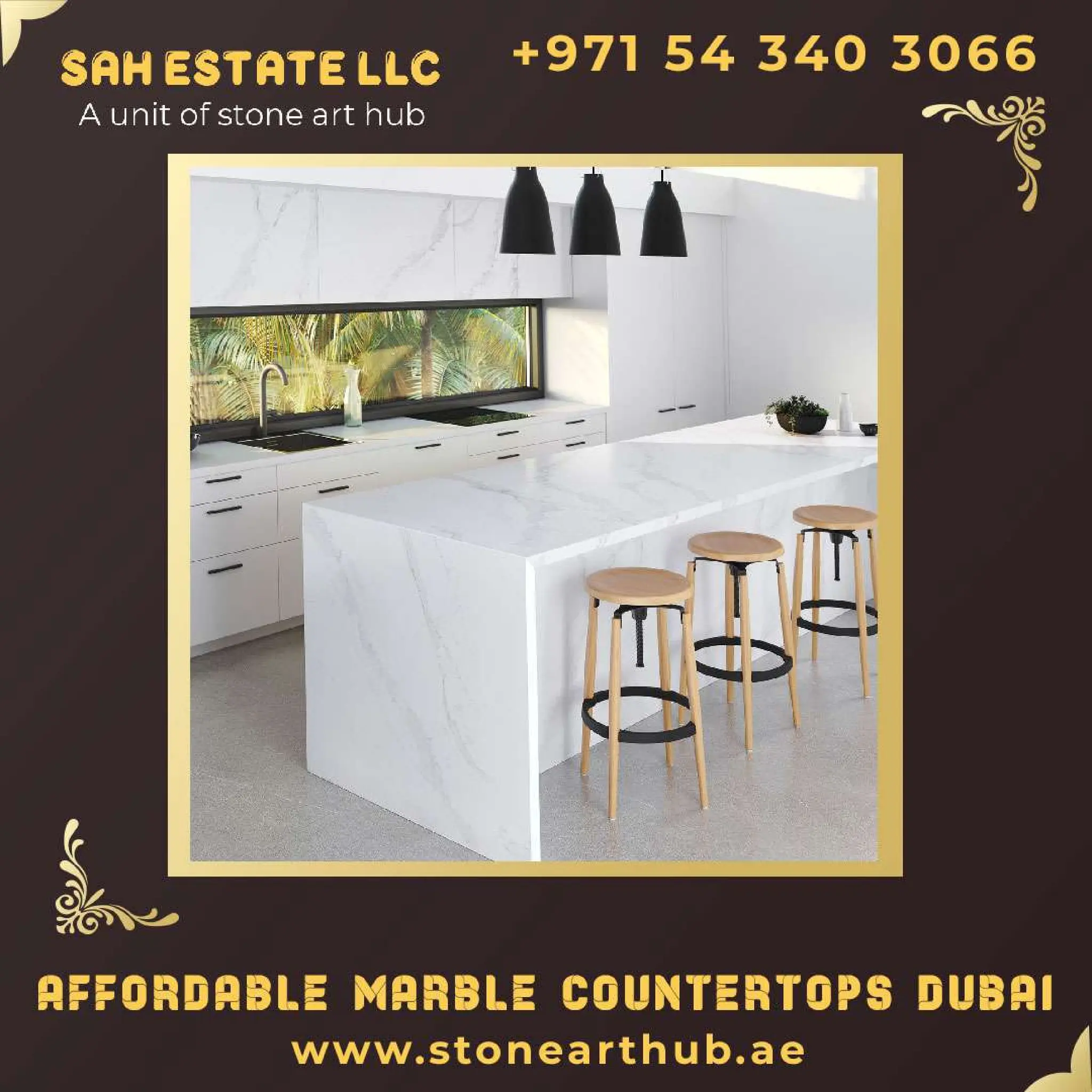 Affordable Marble Countertops Dubai - SAH ESTATE LLC | PDF