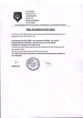 Affordable BBA Course Fees at DY Patil Mumbai - DYPUSM.pptx