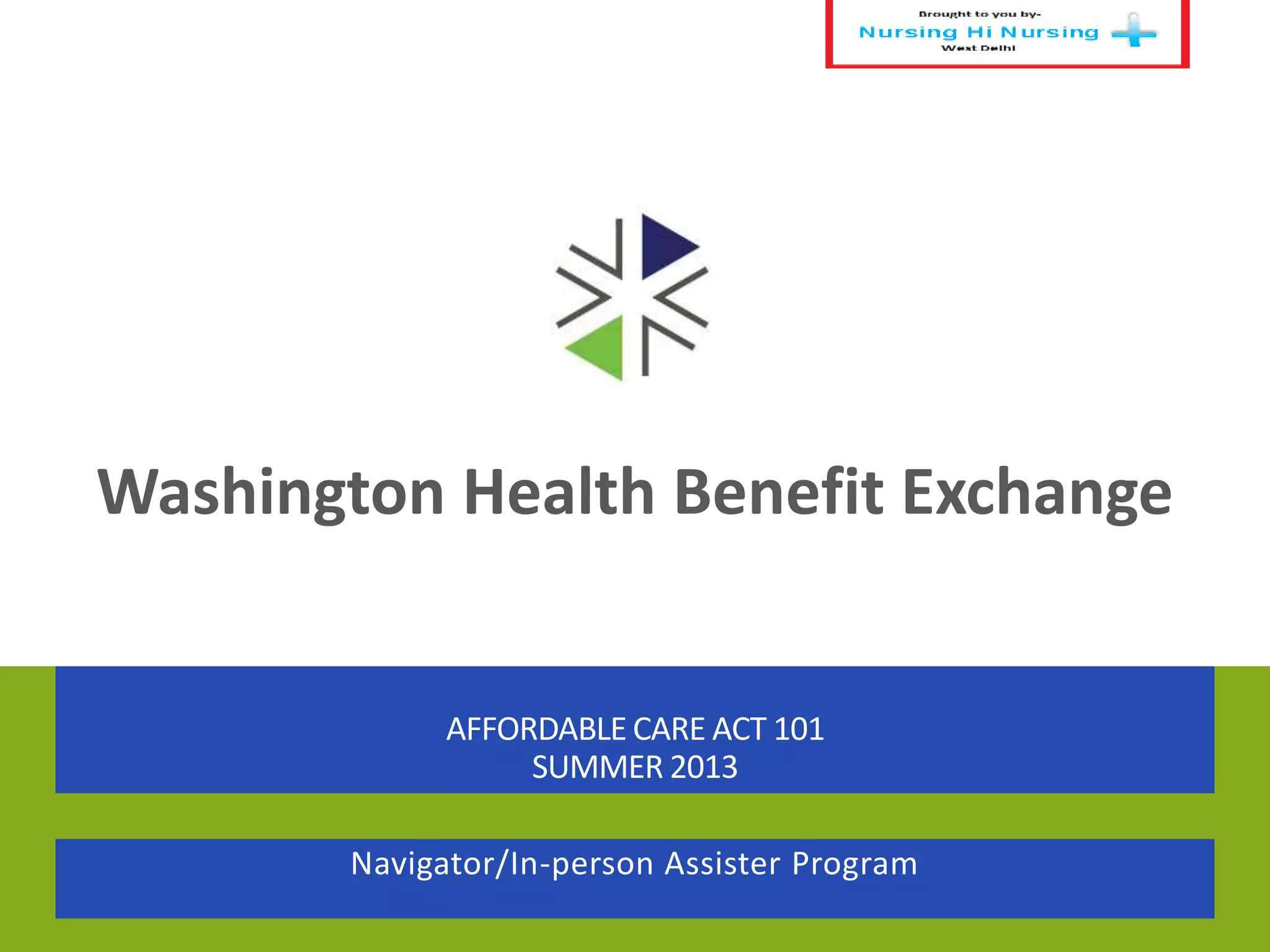 Affordable care act 101 | PPTX