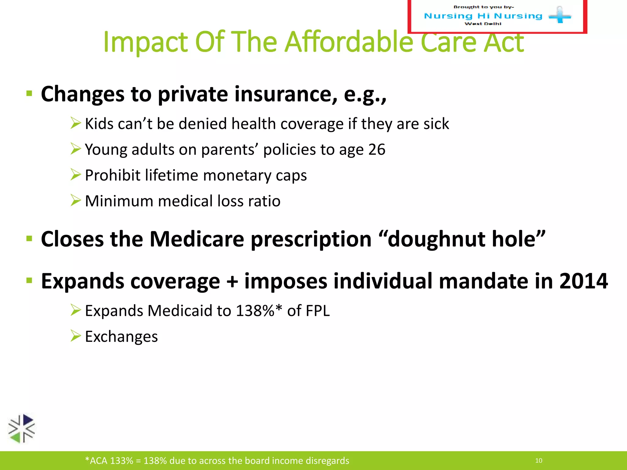 Affordable care act 101 | PPTX