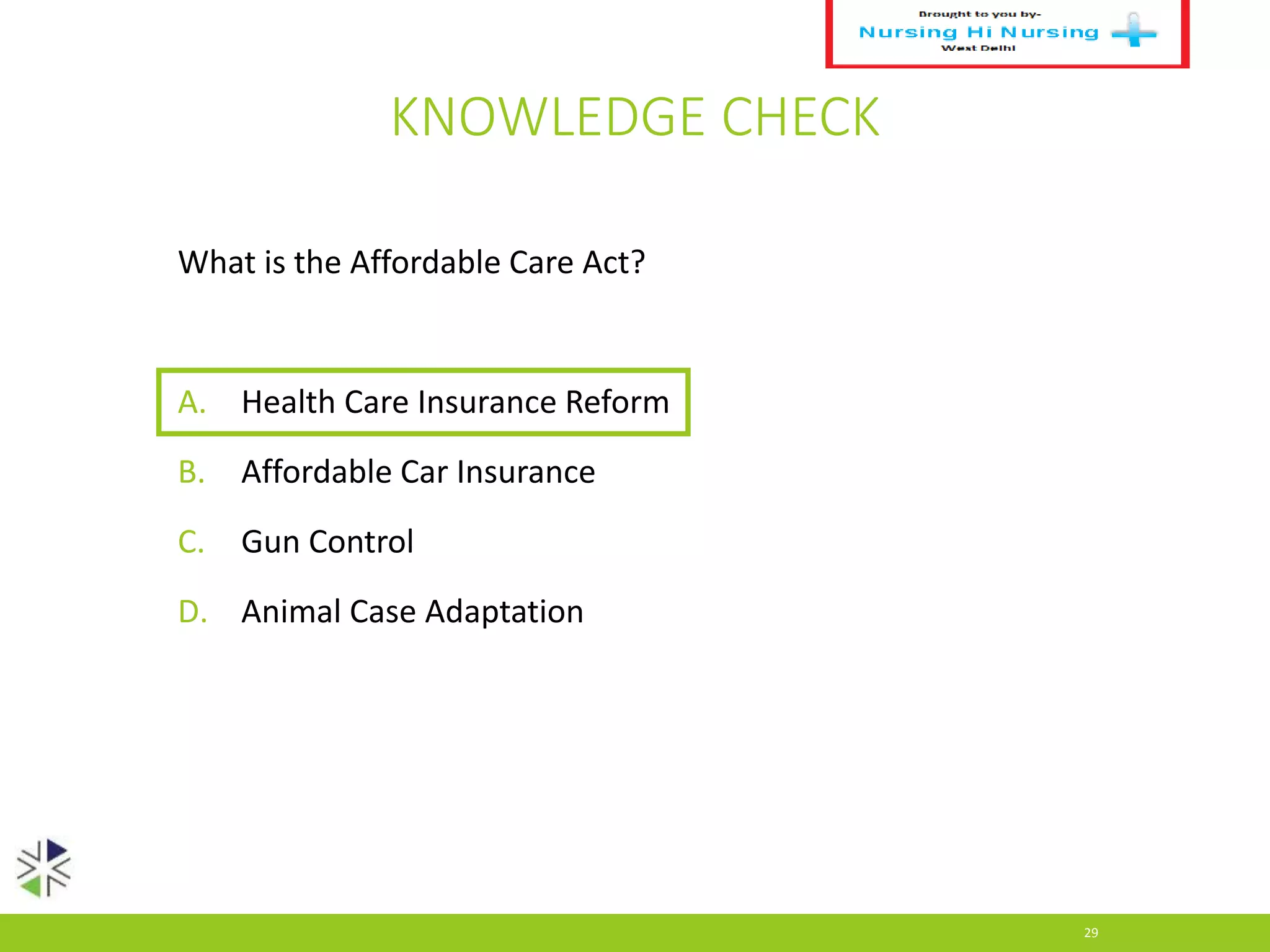 Affordable care act 101 | PPTX