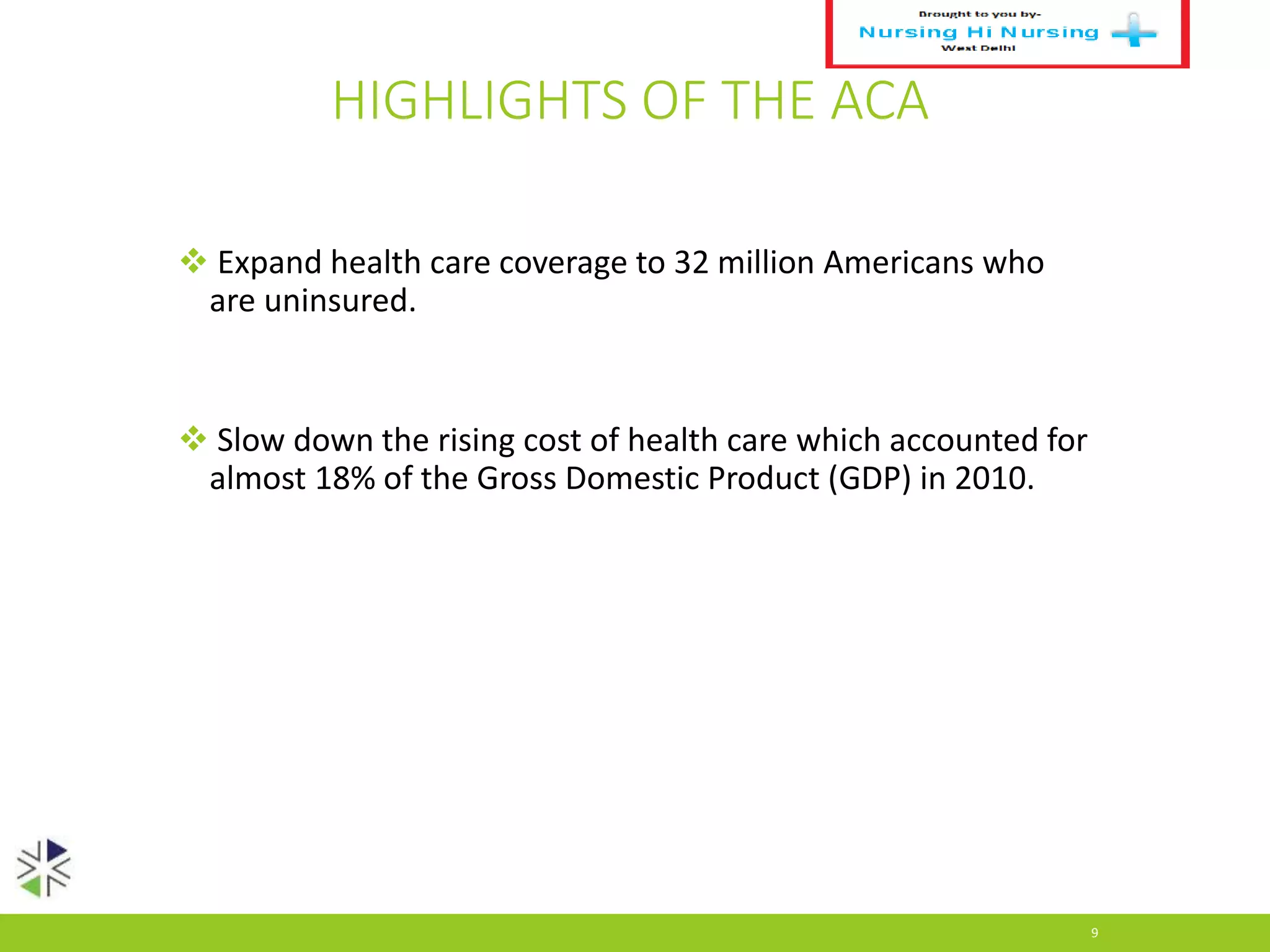 Affordable care act 101 | PPTX