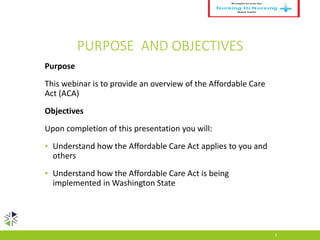 Affordable care act 101 | PPTX