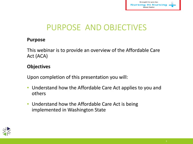 Affordable care act 101 | PPTX