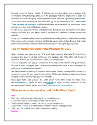 Affordable Do Dham Yatra Packages for 2025.pdf