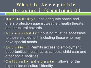 Affordable Housing: Everyone's Right | PPT