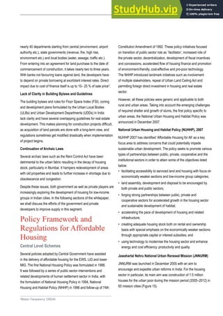 Affordable Housing In India | PDF