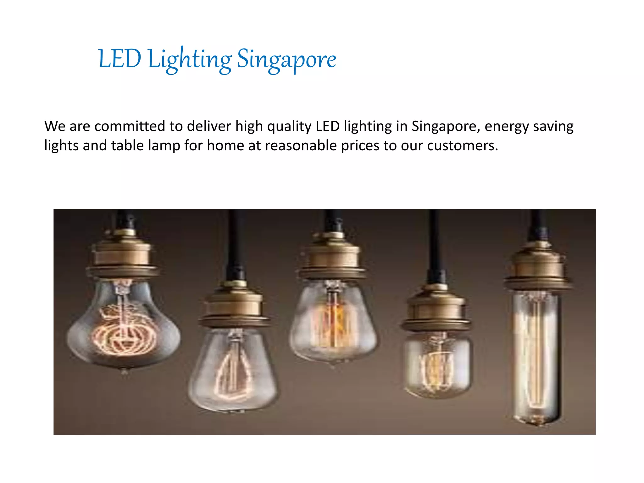 Affordable led lighting singapore | PPT