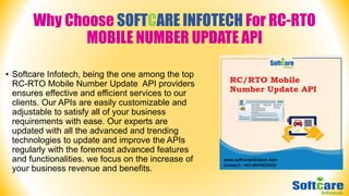 Affordable RTO Detail API Service Provider Company.pptx | Technology ...