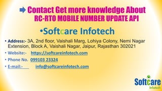 Affordable RTO Detail API Service Provider Company.pptx | Technology ...