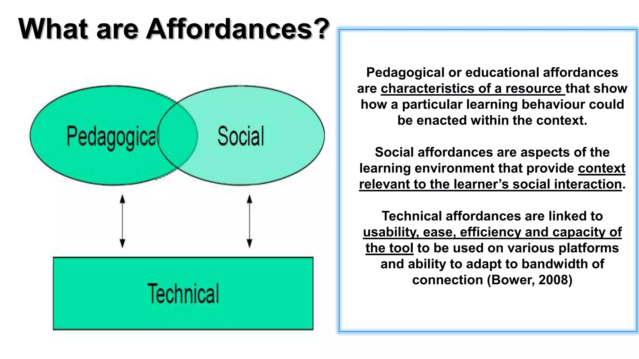 Affordances of ict tool video assignment | PPTX