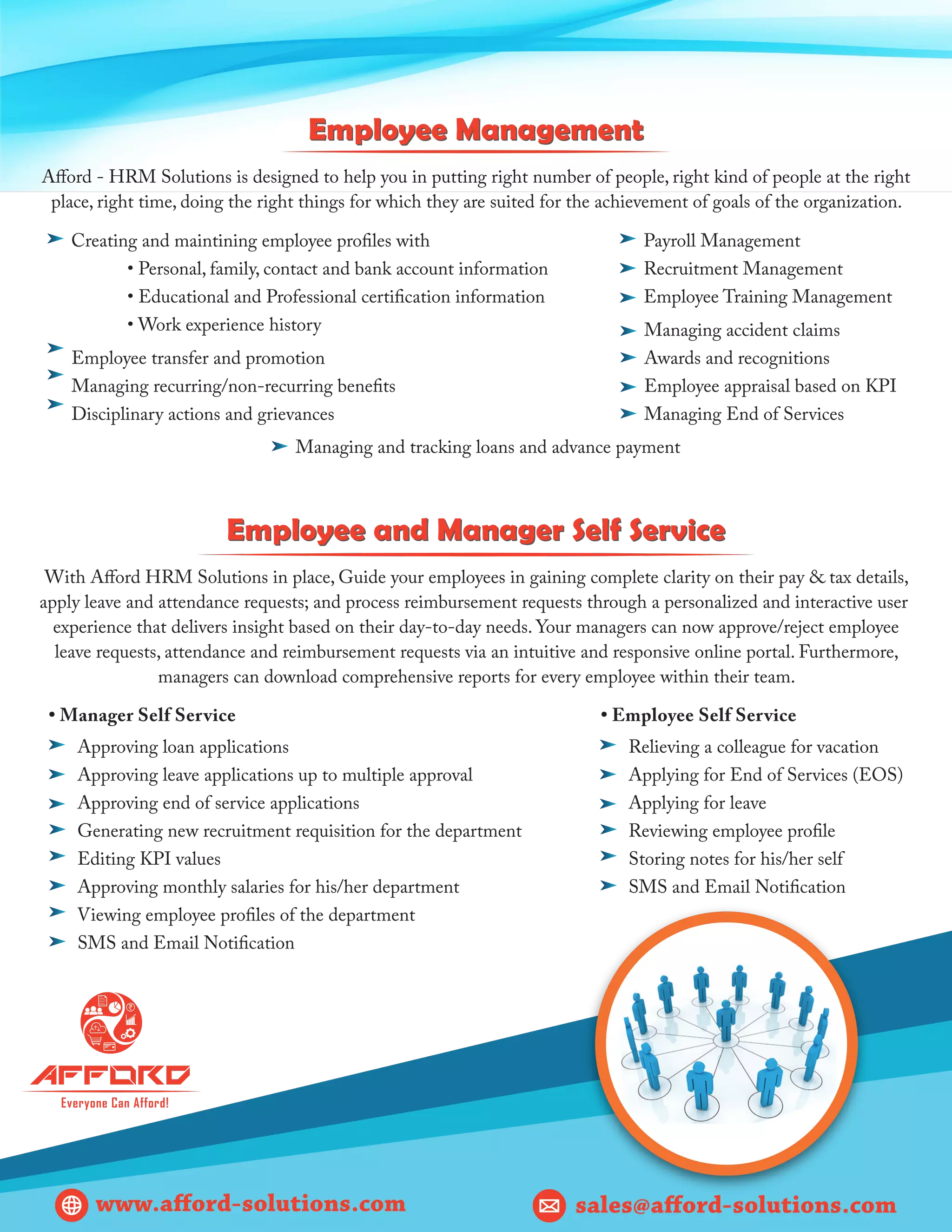 Afford hrms brochure | PDF