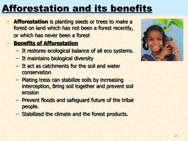 Afforestation in India | PPT