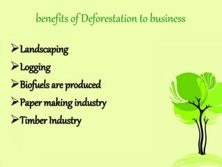 Afforestation and its importance | PPTX