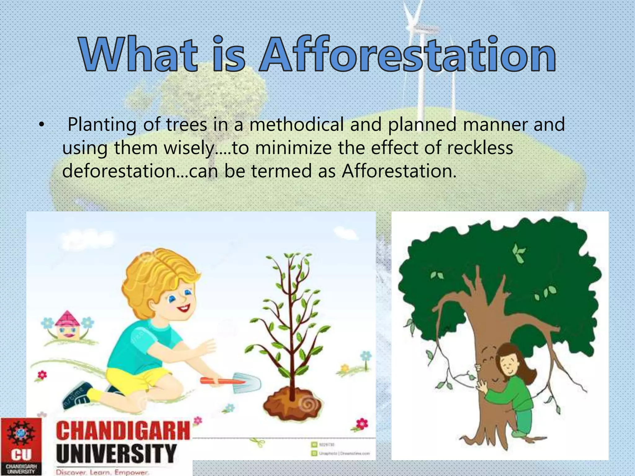 Afforestation environmental issue | PPT