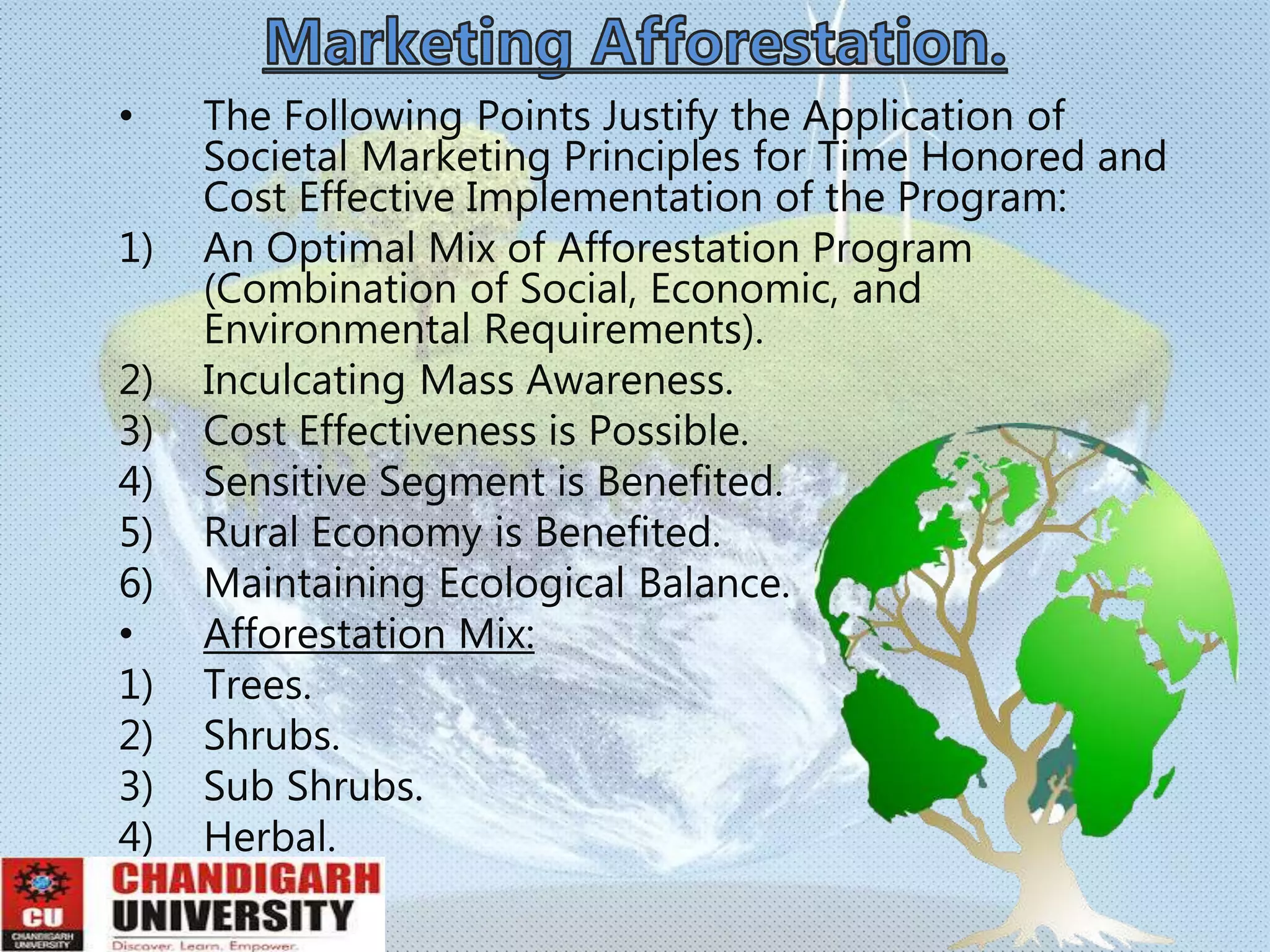 Afforestation environmental issue | PPTX